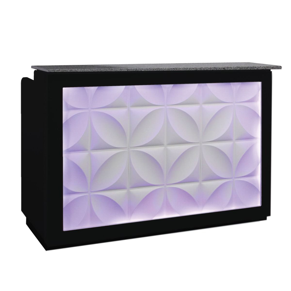Deco 3D LED Reception Desk 60" - Black