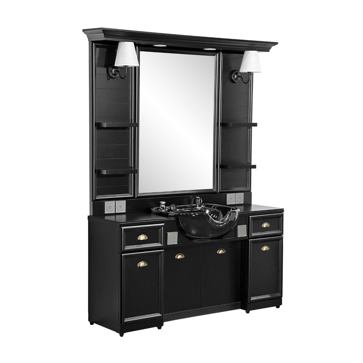 Deco Alexander Wet Styling Station - Black