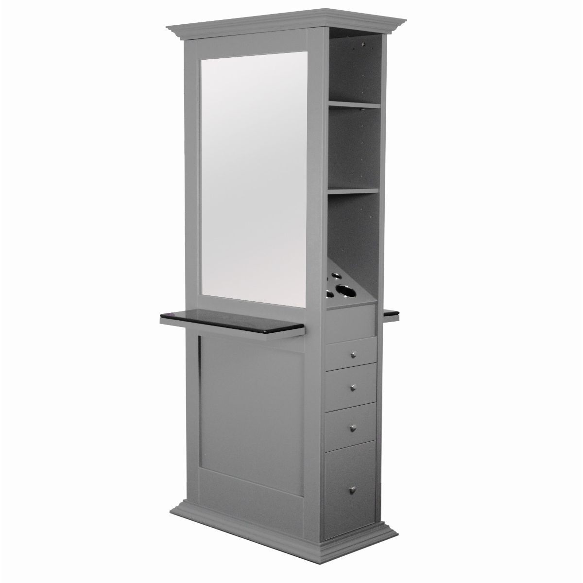 Deco Nottingham Double Styling Station - Black