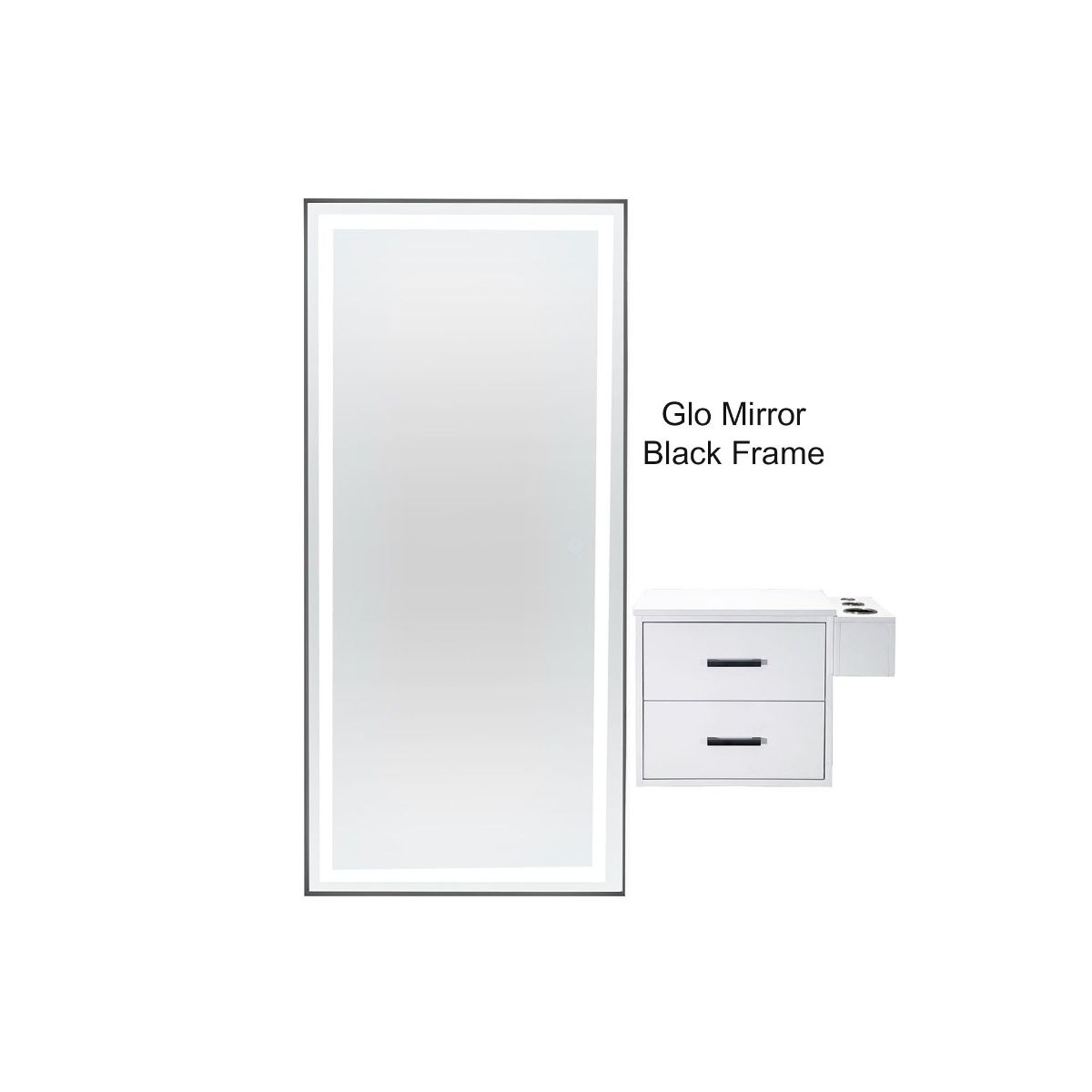 Deco Avida Wall-Mount LED Styling Station - Black