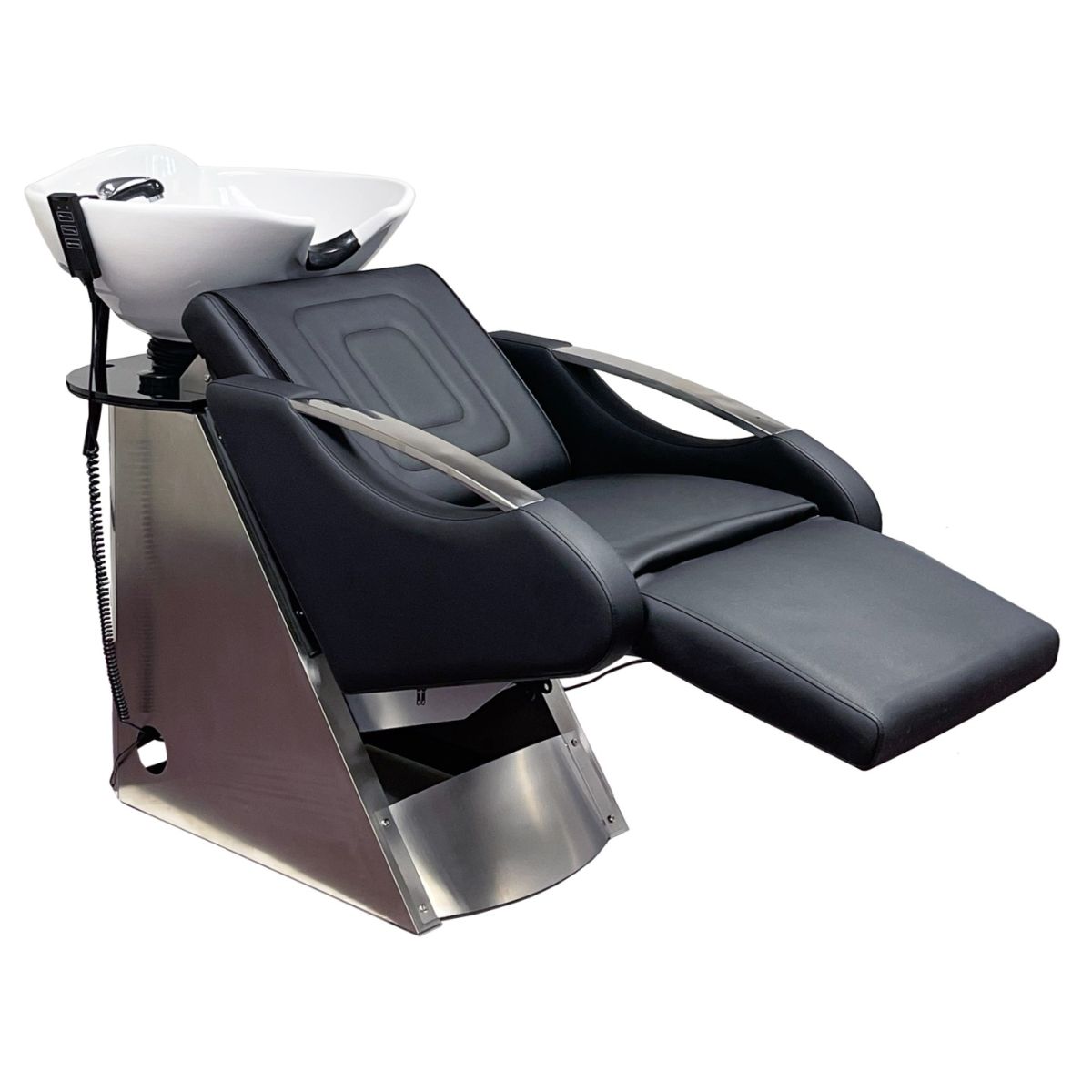 Deco Mura Reclining Massage Shampoo Station - Black