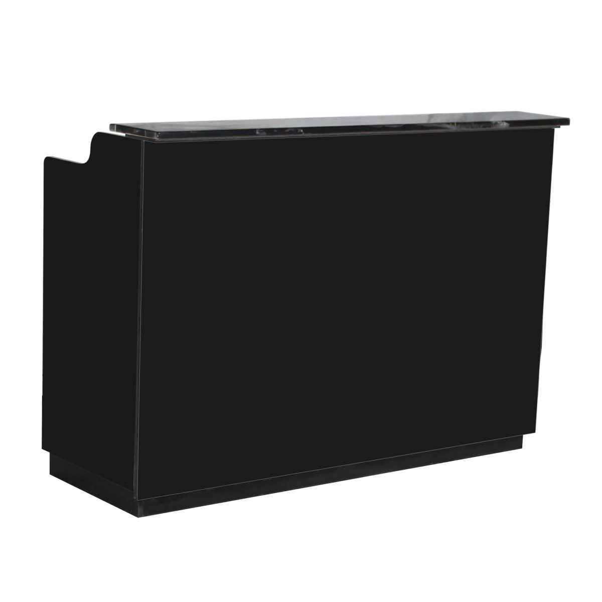 Deco Piazza Reception Desk 60" - Black/Black