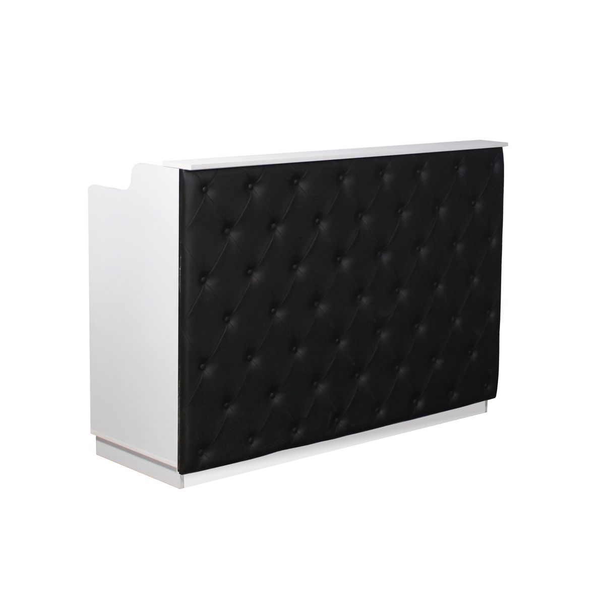 Deco Elizabeth Reception Desk 60" - White/Black