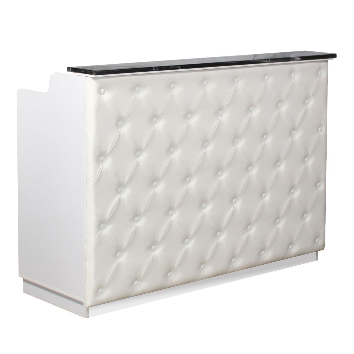 Deco Elizabeth Reception Desk 60" - White/White